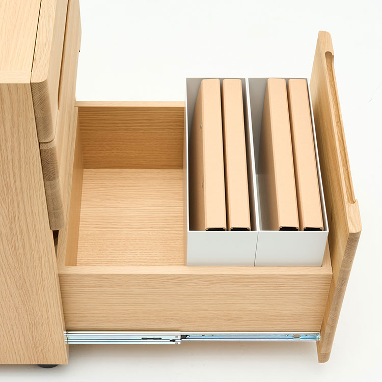 CLEARNEL デスク ワゴン 幅42.8cm(デスク奥行共通) SW8000 ウォールナット 通販 | 【公式】カリモク家具オンラインショップ